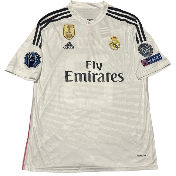 adidas | Shirts | 2415 Retro Real Madrid Home Kit Isco Soccer Football ...